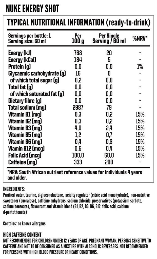 Nutritech Nuke Shot - All Star Nutrition